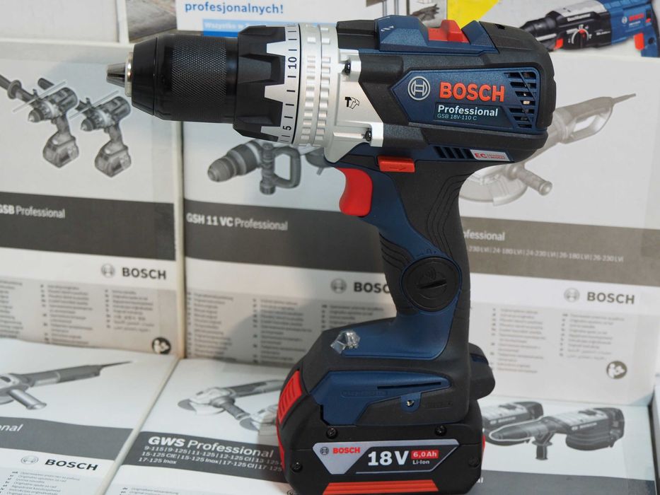 BOSCH GSB 18V-110 wkretarka udarowa bateria 6ah wurth bti berner Borowina • OLX.pl