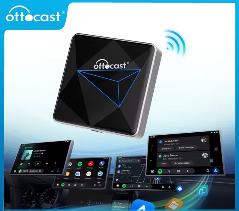 Ottocast A2air Pro Adaptador para Android Auto Bluetooth NOVO Rio de Mouro • OLX.pt