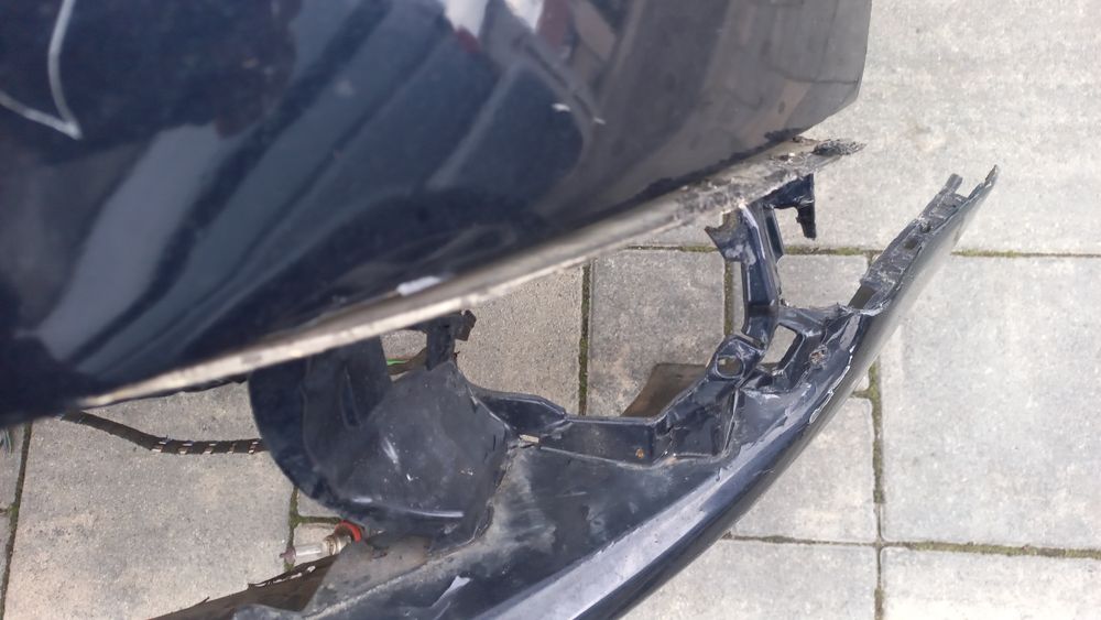 Audi a8 d3 lift duży grill zderzak przód przedni lz5j uszkodzony ...