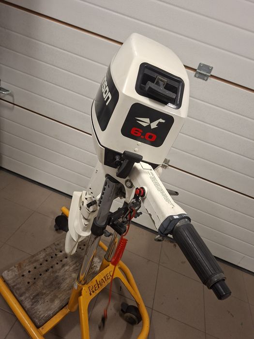 Silnik zaburtowy johnson 6hp 2T stopa S stan bardzo dobry łódka ponton ...