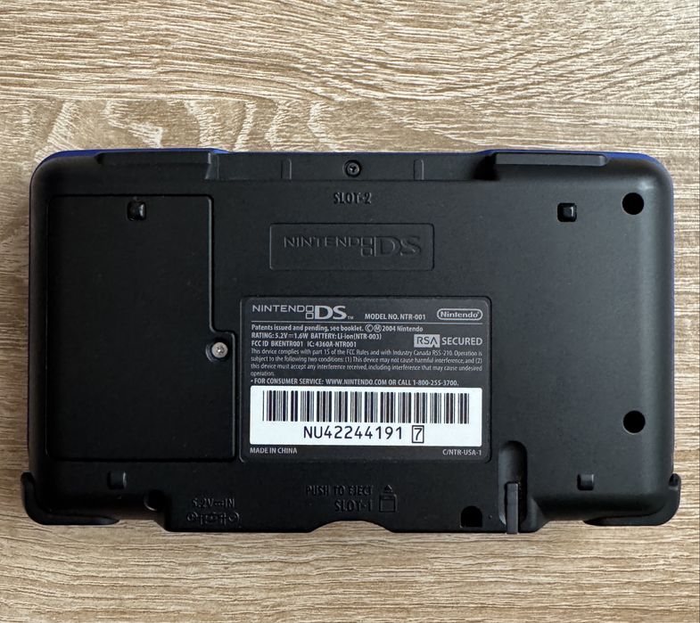 Портативная игровая приставка консоль Nintendo DS Fat Blue Black: 950 ...