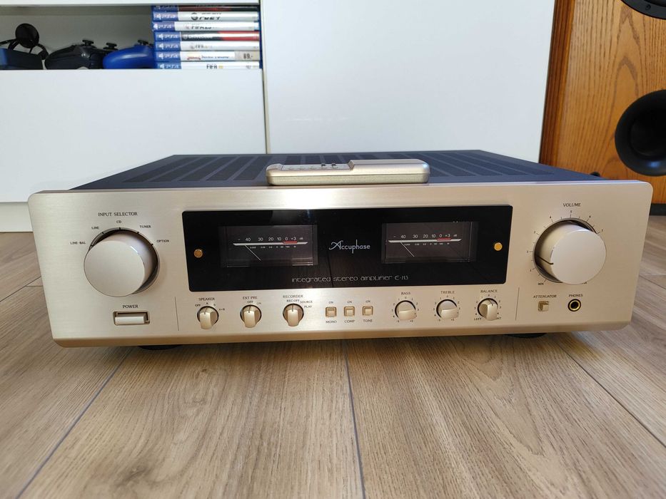 Wzmacniacz Accuphase E-213, doskonały stan, karton, pilot + AD-9 ...