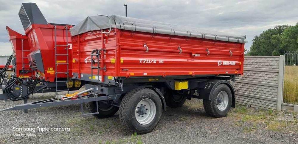 Przyczepa Rolnicza Dwuosiowa METALFACH 8t 10t T711/1 T711/2 wywrotka Sokołów Podlaski • OLX.pl
