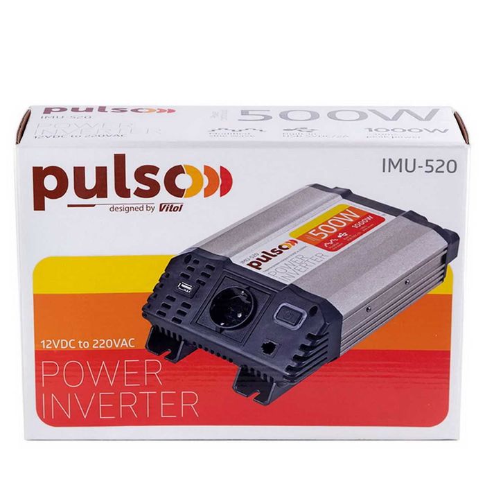 Инвертор - PULSO IMU-520 (с 12 на 220 вольт, 500W): 1 800 грн ...