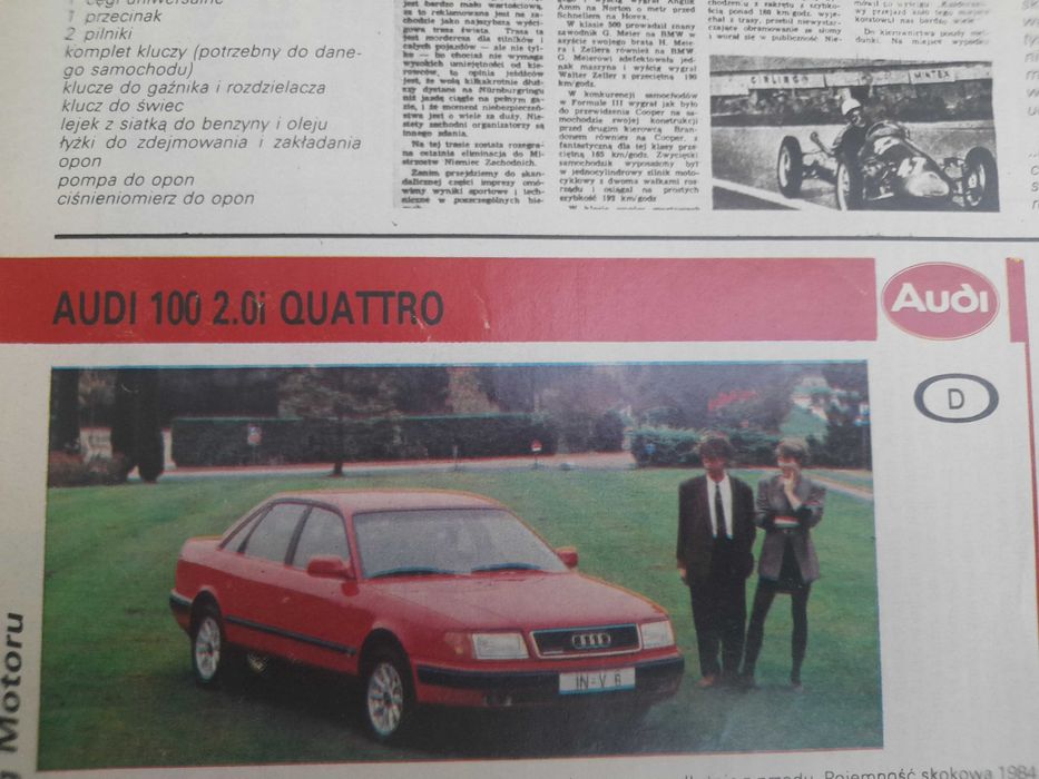 MOTOR Vento FSO Oltcit Steyr Audi 100 Poznajemy Cinquecento rok 1992 ...