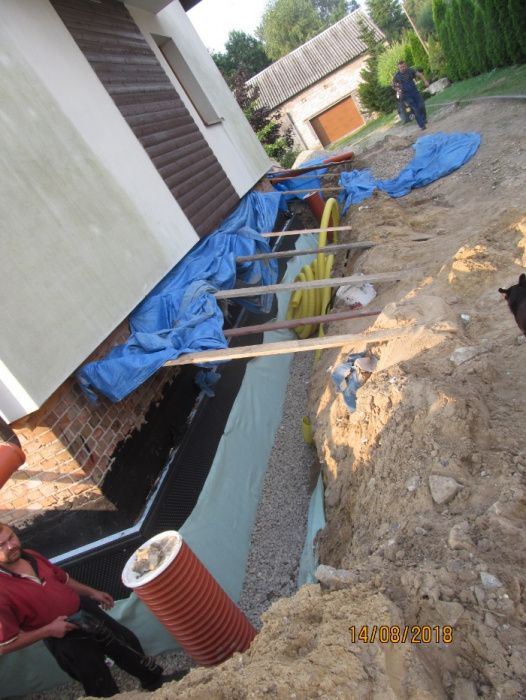 Odwodnienia, drenaże , odprowadzenie wody deszczowej Radomsko • OLX.pl