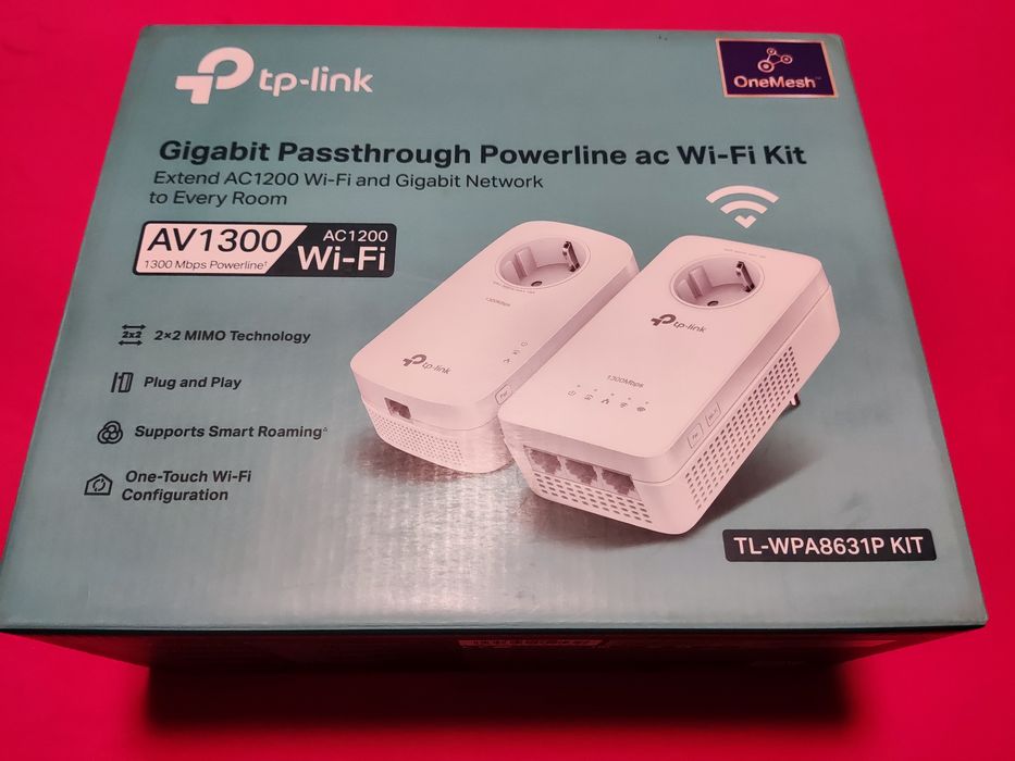TP-Link KIT Powerline Gigabit Passthrough AV1300 AC Wi-Fi Mafamude E Vilar Do Paraíso • OLX.pt