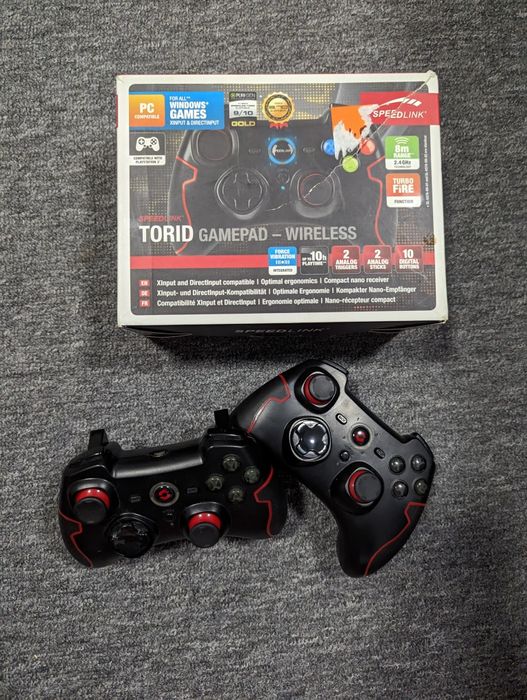 Speedlink torid wireless gamepad геймпада джойстик для пк pc xbox ps3 ...