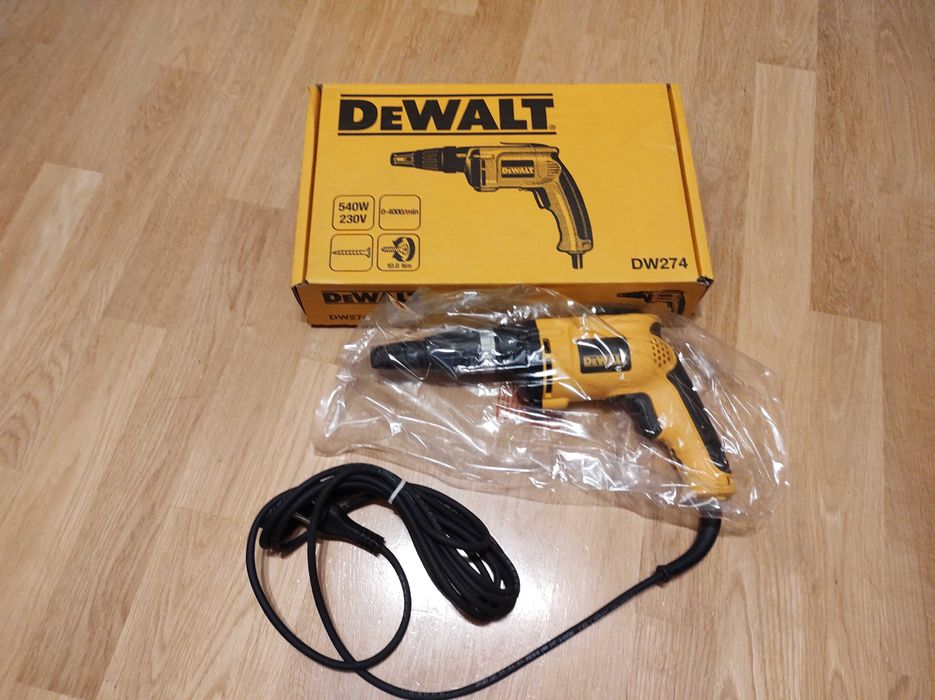 Nowa! Oryginalna wkrętarka DeWalt DW274 ze sprzęgłem do płyt gk Rzeszów ...