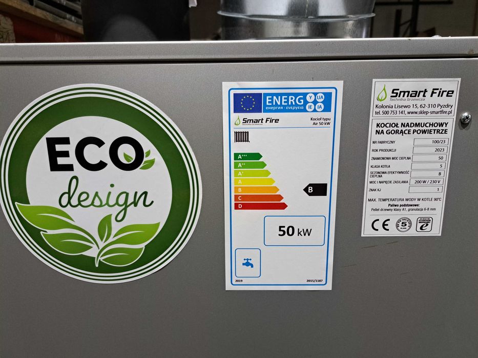 Nagrzewnica na pellet moc 25 kW palnik Uni Max automat zapalarka ...