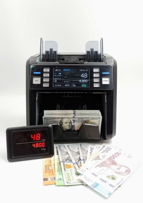 Лічильник банкнот з детекцією на 10 валют $ HardCash VICTORY Lite $: 19 ...