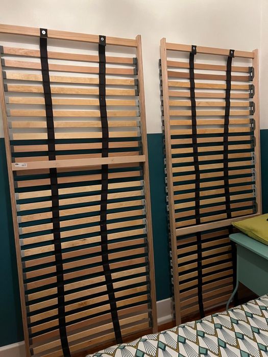 Colchão Emma Hybrid + estrados (160x200) Areeiro • OLX.pt