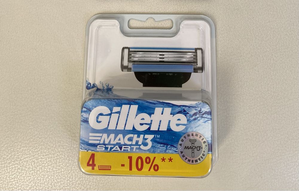 Gillette Mach 3, леза для гоління, 4 шт.: 310 грн. - Леза для гоління ...