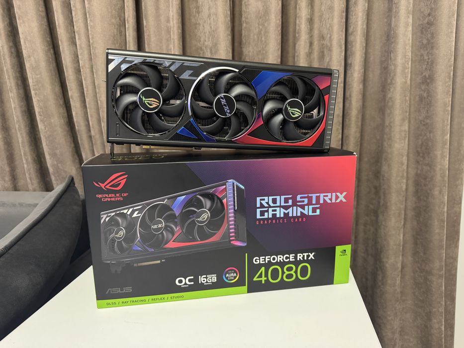 Відеокарта Asus ROG Strix RTX4080 (стан нової,на гарантії до 2027): 53 300 грн. - Комплектуючі ...