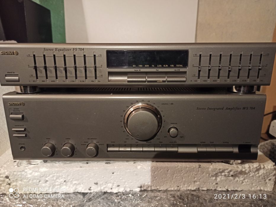 Diora Ws 704 wzmacniacz i Fs 704 korektor -equalizer Pradła • OLX.pl