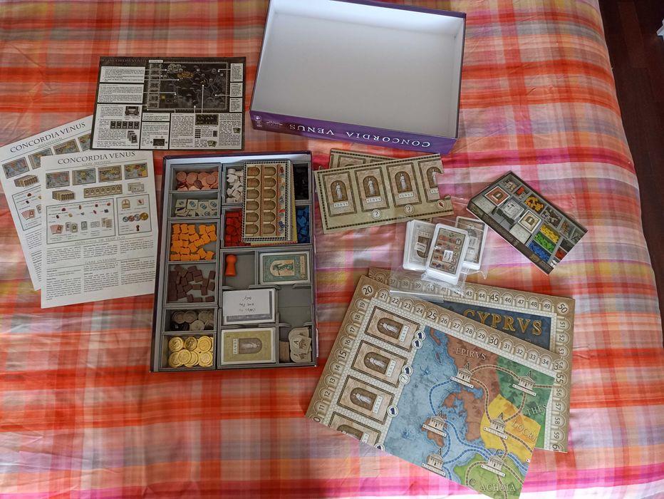 Jogo de tabuleiro Concordia Venus (board game) + extras São Domingos de ...