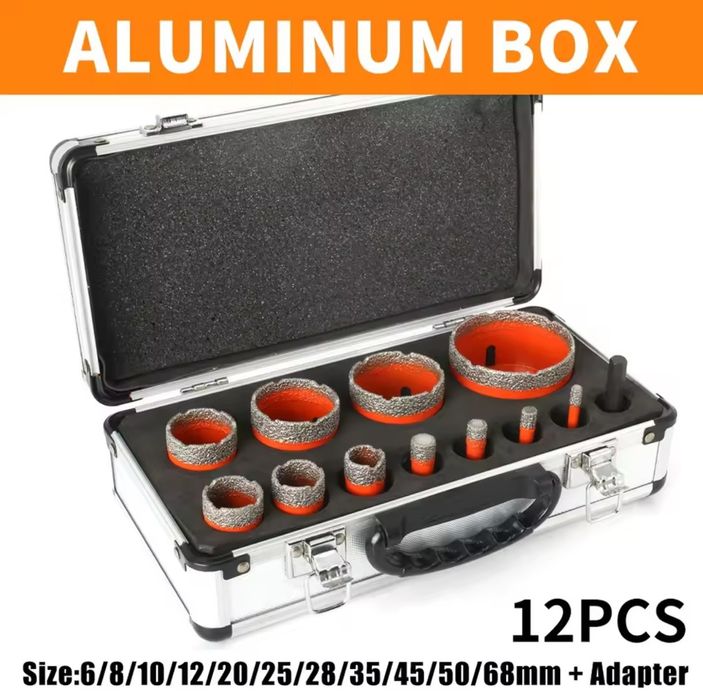 Conjunto de brocas para cerâmica M14 para utilizar com a rebarbadora. Santo António Dos ...