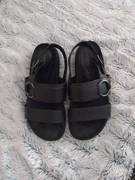Sandały damskie skórzane Lasocki 39 Łęgowo • OLX.pl