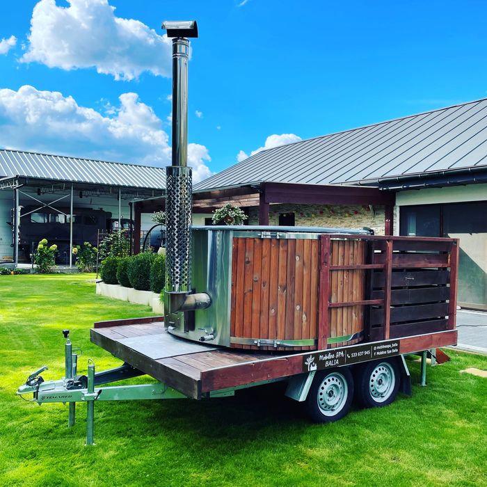 Mobilna Balia SPA Ruska Bania Jacuzzi na kołach wynajem Włocławek • OLX.pl