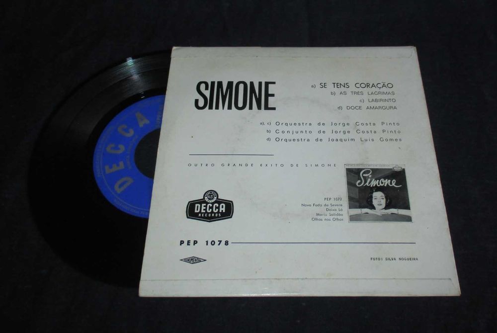 Disco Single Vinil Simone de Oliveira Se Tens Coração Parque das Nações ...