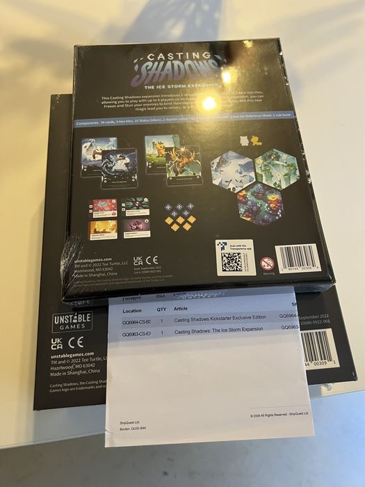 Casting Shadows • Kickstarter Exclusive Edition • Nova por abrir Lumiar ...