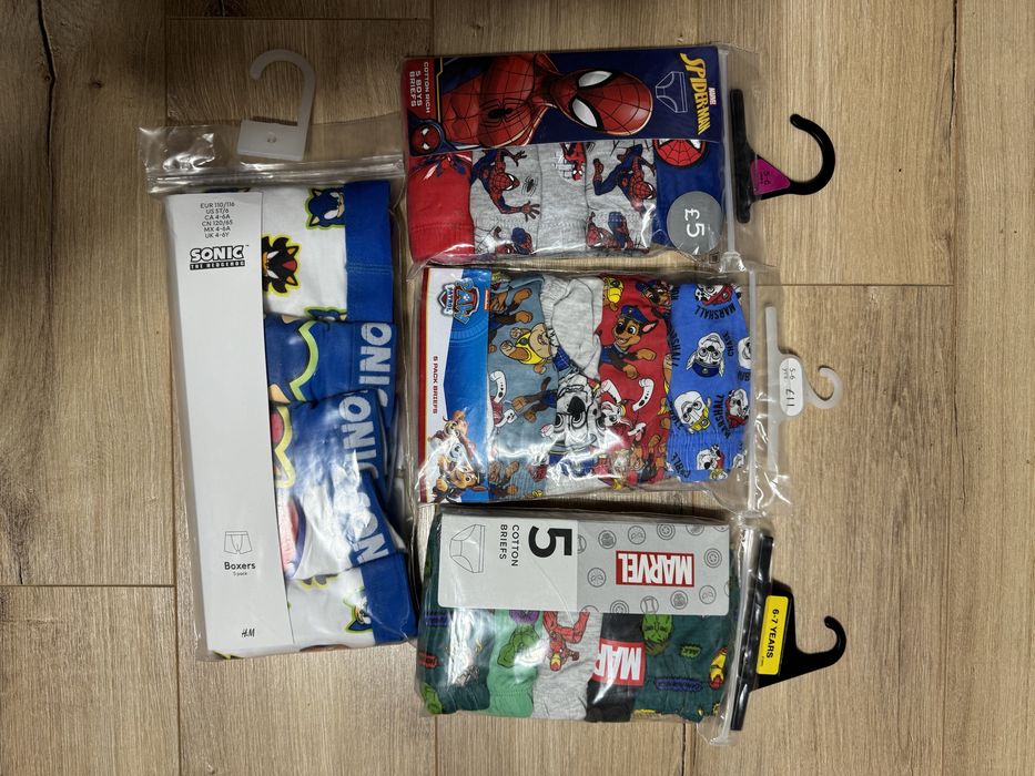 Труси боксери sonic h&m 4 5 6 7 marvel spiderman paw 116 122: 450 грн. - Одяг для хлопчиків ...