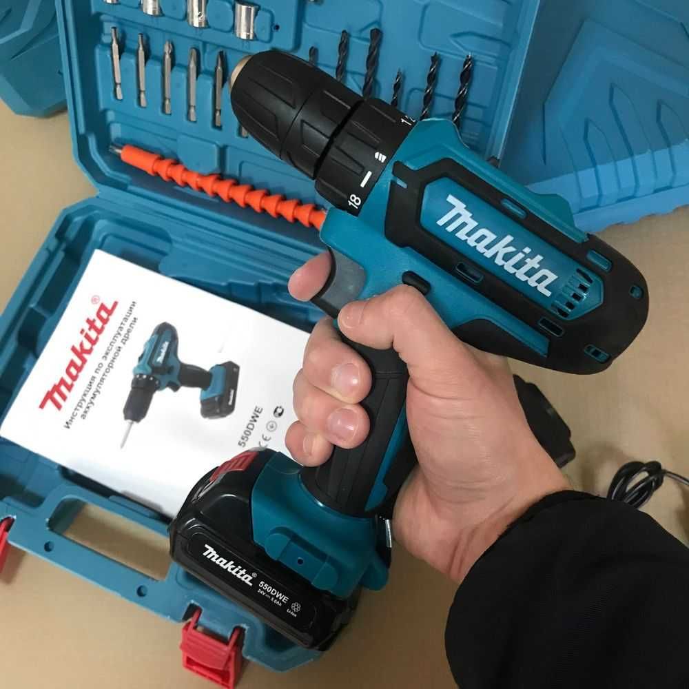 Шуруповерт 24V 5Ач62Nm Макита Набор Инструмента Дрель Дриль Makita: 870 ...