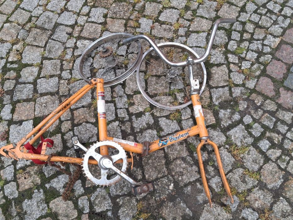 Rower rowerek PRL romet diadem składak nie wigry pelikan sokół Kościan ...