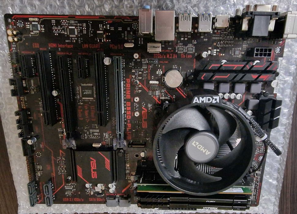 Комплект AM4 ASUS PRIME B350-PLUS + AMD Ryzen5 1600X+BOX+16gbDDR4: 4 000 грн. - Комплектуючі та ...
