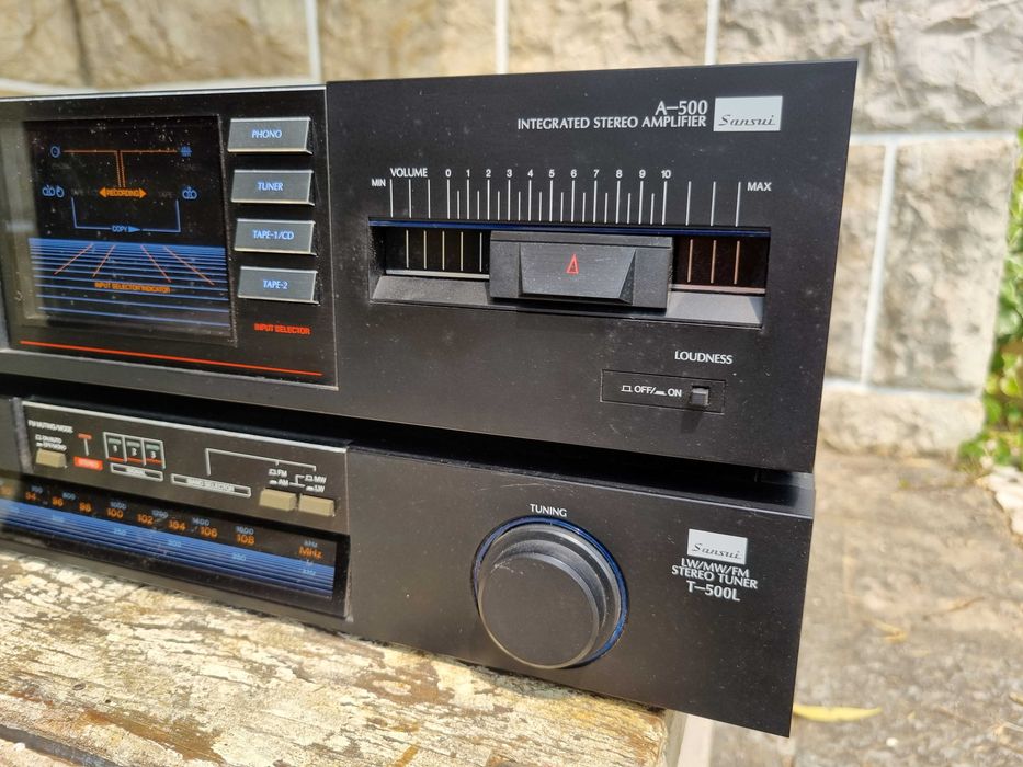 Sistema Hi-Fi Sansui com Amplificador, Tuner e Colunas Carcavelos E ...