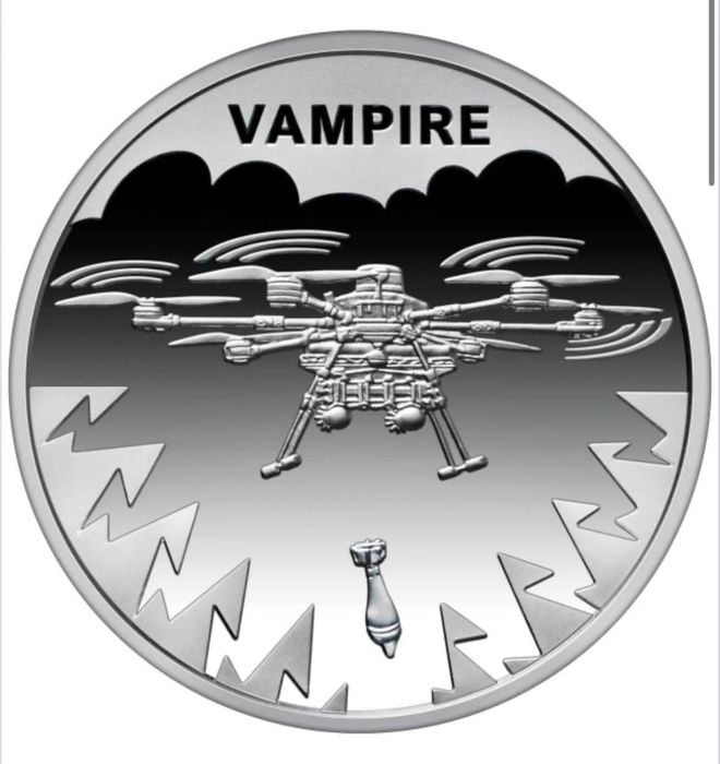 Монета нбу бпла vampire: 582 грн. - Колекціонування Київ на Olx