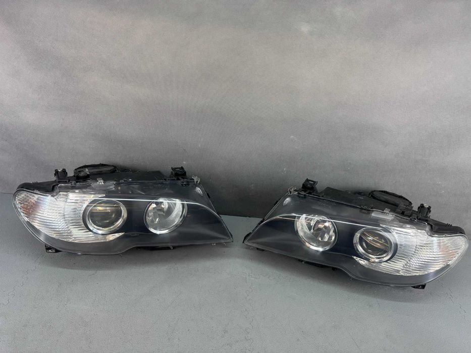 BMW E46 Lift Coupe Cabrio Lampy Przód Przednie Lewa+Prawa Europa Ładne Działoszyn • OLX.pl