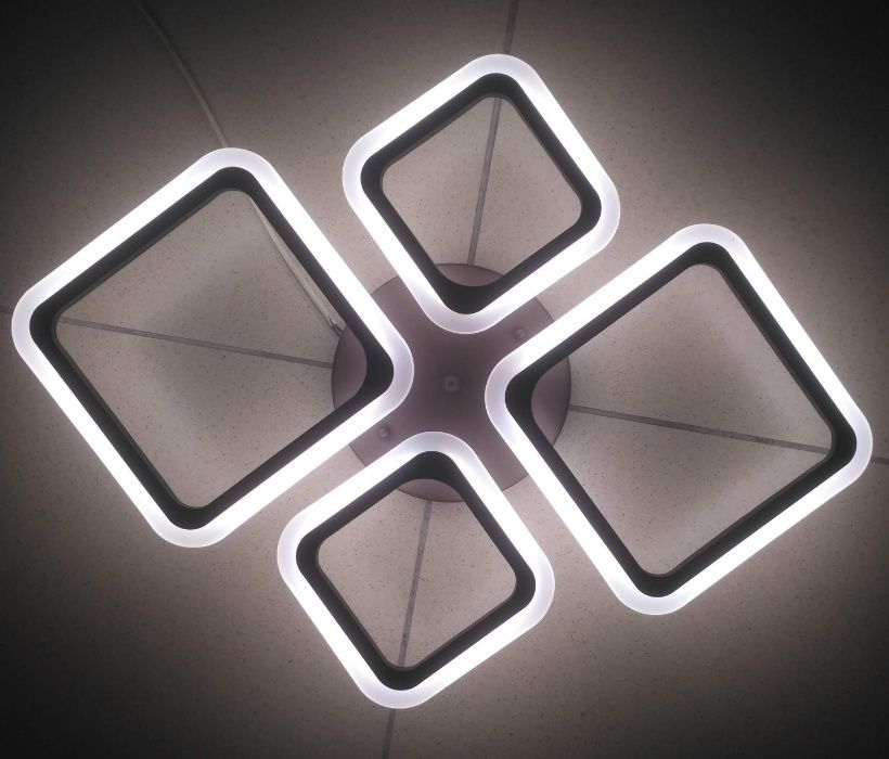 Светодиодная люстра лед с регулировкой цветовой температуры и пультом ...