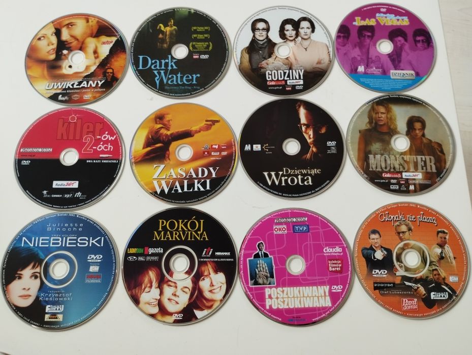 Filmy dvd Zestaw 77 filmów - bez opakowań Nowe Gulczewo • OLX.pl