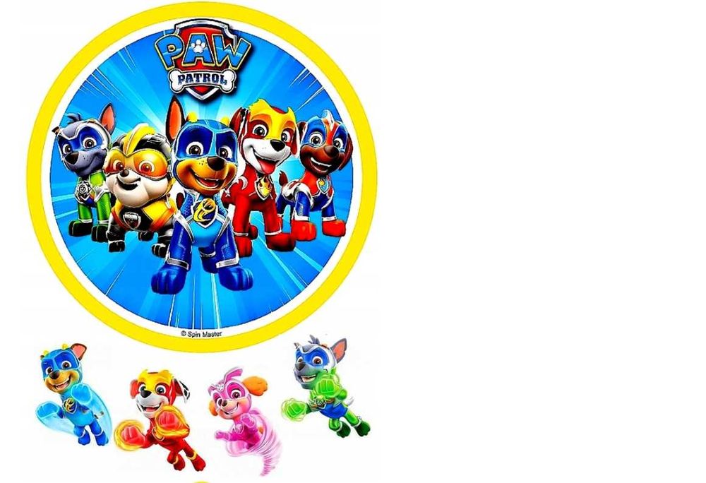 Opłatek na tort psi patrol mighty pops postacie a4 Działdowo • OLX.pl