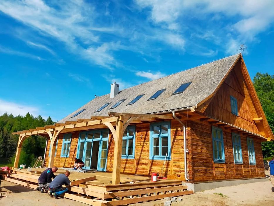 Dom z rozbiórki do przeniesienia z bala drewniany gotowy do montażu ...