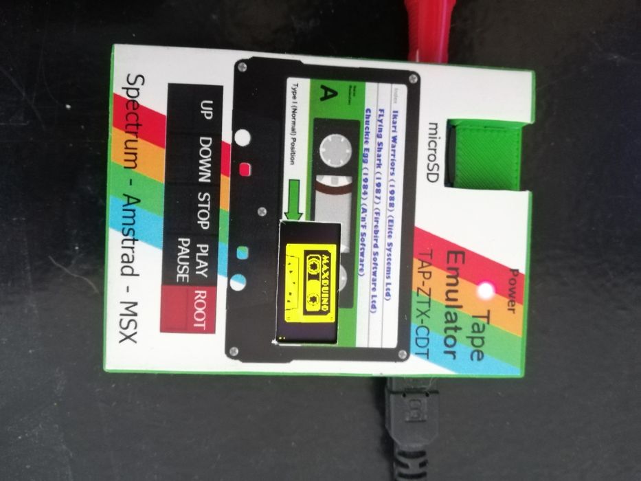Maxduino Tape Emulator Amstrad/Spectrum/MSX ecrã Oled 128x64 Mafamude E ...