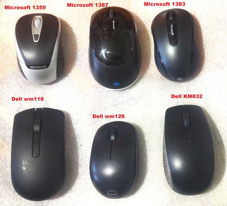 Мышка Microsoft HP Dell Wireless Mouse Мышь беспроводная ноутбук миш ...