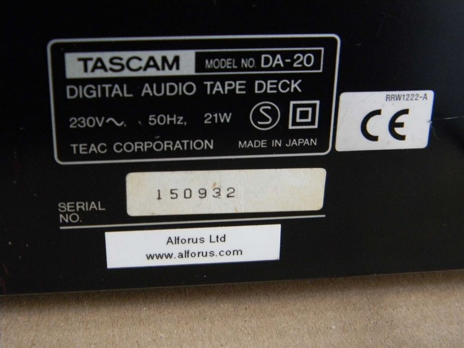 Magnetofon DAT Tascam DA-20 Stawiszyn • OLX.pl