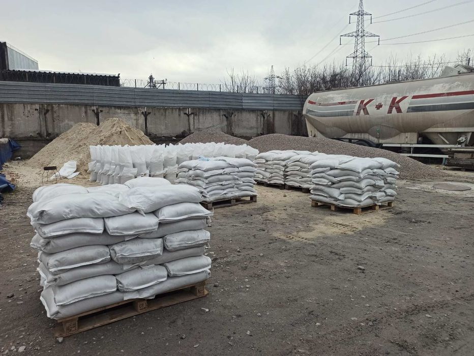 Щебень, песок,цемент в мешках, шифер,газоблок,ОСБ,доставка: 25 грн ...