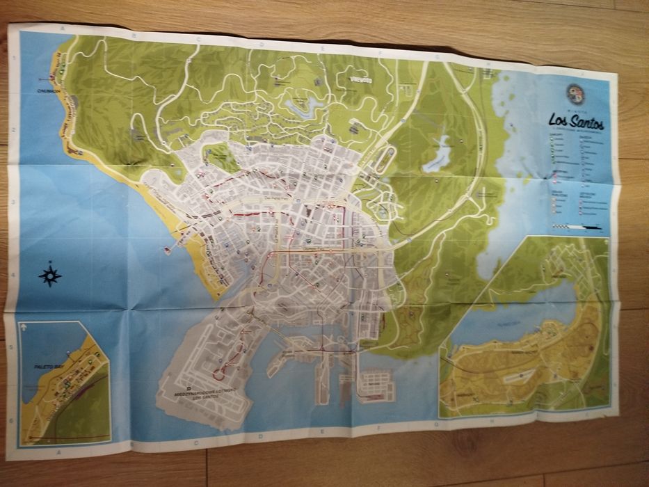 Mapa do gry GTA 5, po polsku Płock • OLX.pl