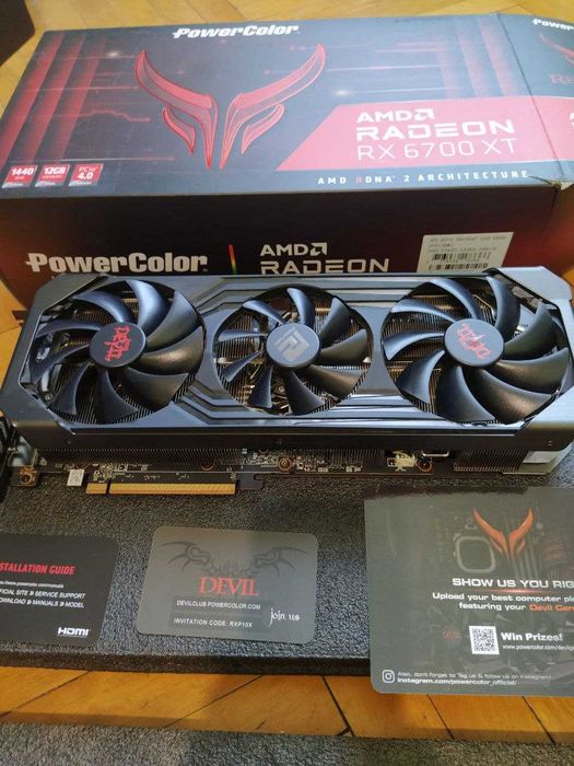 Відеокарта PowerColor Radeon RX 6700 XT Red Devil 12GB GDDR6: 9 999 грн ...