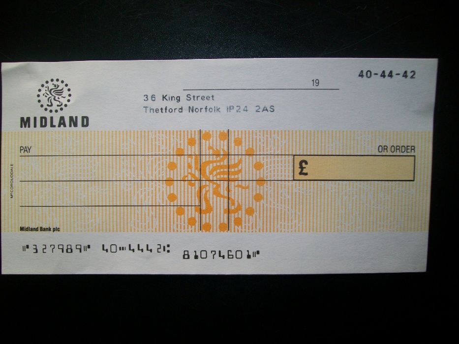 Cheque antigo São Bartolomeu de Messines • OLX Portugal