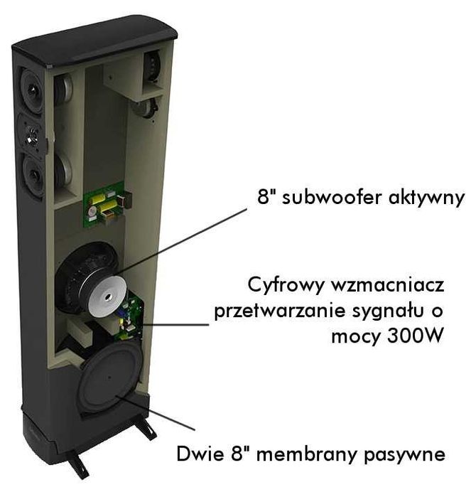 Kolumny Definitive Technology BP-8040st Aktywne subwoofery Warszawa ...