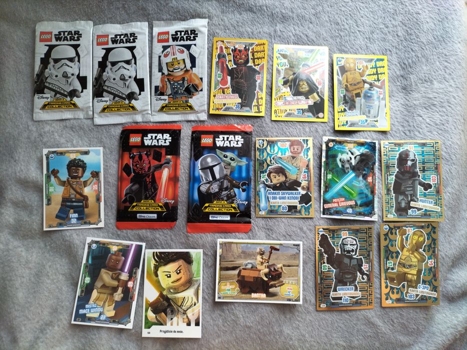 Karty paczki kart LEGO star wars seria 2 i 3 i 4 i 5 Warszawa Ochota ...