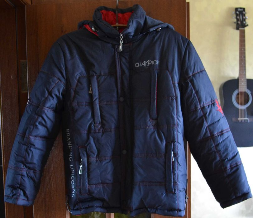 Чоловіча зимова курточка Champion на підлітка: 400 грн. - Пуховики та ...