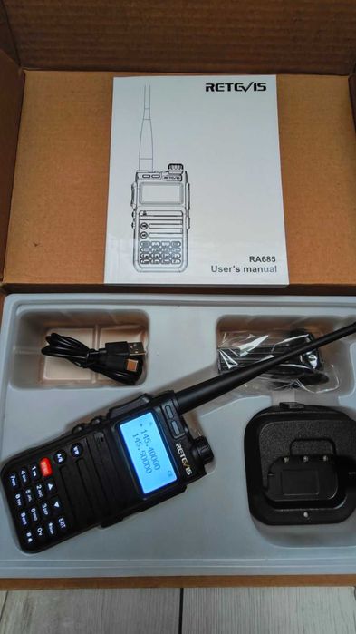 Двухдиапазонная рация Retevis RA685, VHF/UHF, фонарик, FM радио: 1 650 ...