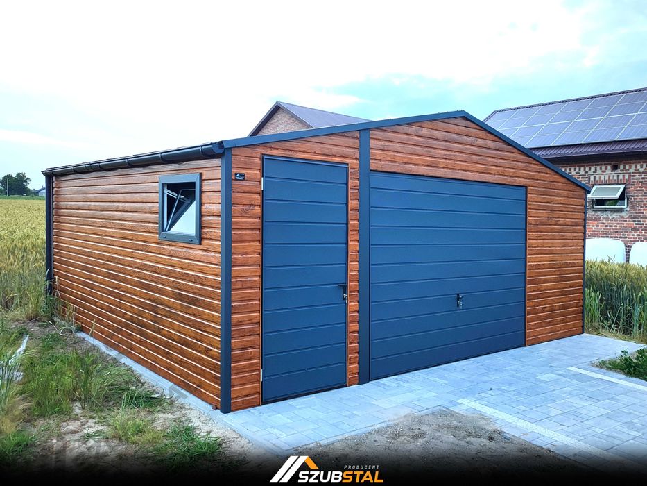 Garaż blaszany 6x5 6x5,80 6x6 9x5 9x6 PRODUCENT seria Premium Line ...