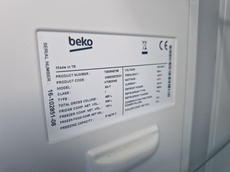 Lodówka Beko K70520NE Neofros Neo frost slim tank sensitive cool 2 ter ...