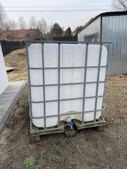 Zbiornik mauzer na budowę 1000l, na wodę Skierdy • OLX.pl